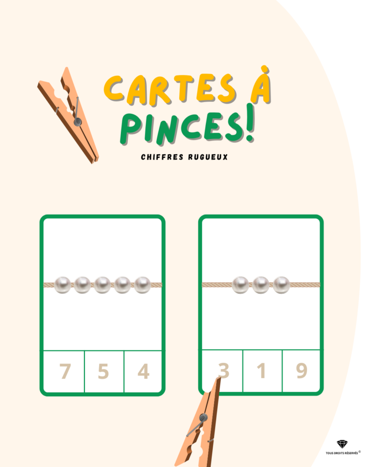 Apprendre les chiffres : jeux et activités Montessori - Trésor de maman